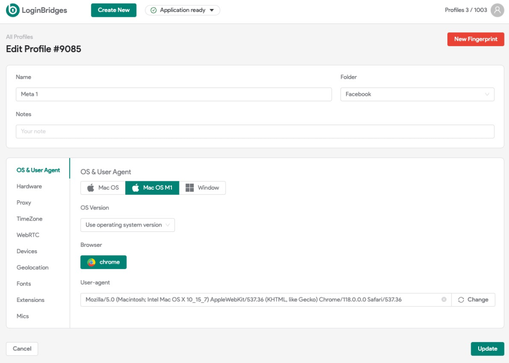 Managing Profiles – LoginBridges